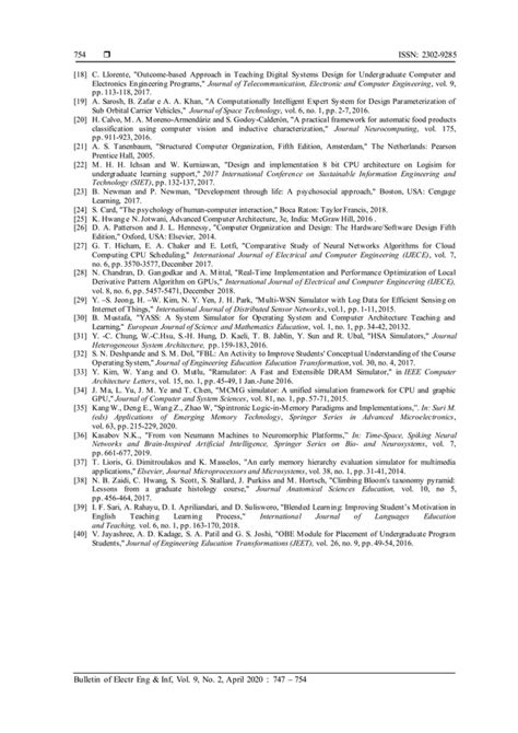 Cpu Implementation Using Only Logisim Simulator To Achieve Computer Architecture Learning