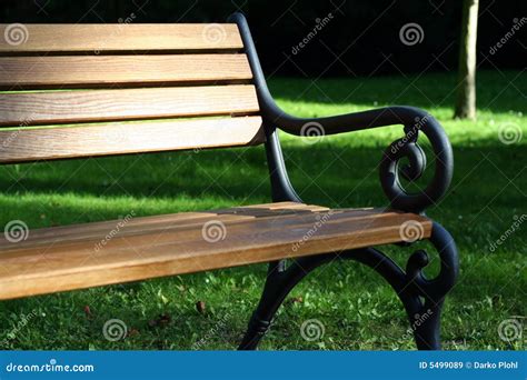 Bench And Grass Stock Image Image Of Garden Grass Time 5499089