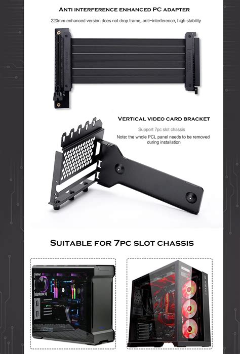 Phanteks GPU Vertical Mounting Bracket PCI Slots Support