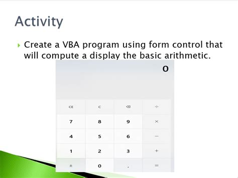 Solved Activity Create A Vba Program Using Form Control