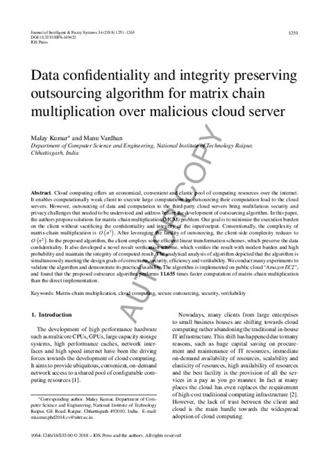 Pdf Data Confidentiality And Integrity Preserving Outsourcing