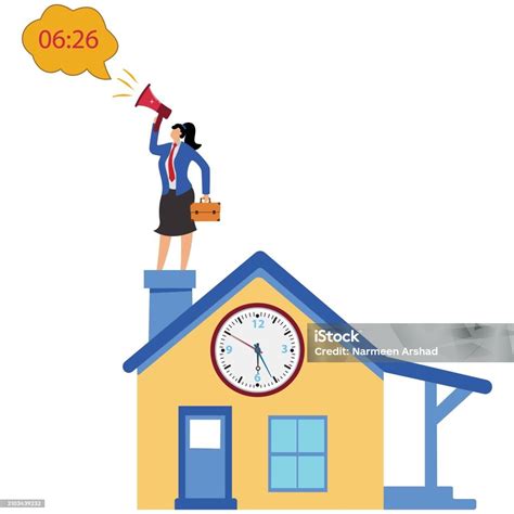 시간 관리 큰 뻐꾸기 시계에서 나타나 시간을 알려주는 사업가 Times Up Social Movement에 대한 스톡 벡터 아트 및 기타 이미지 Times Up