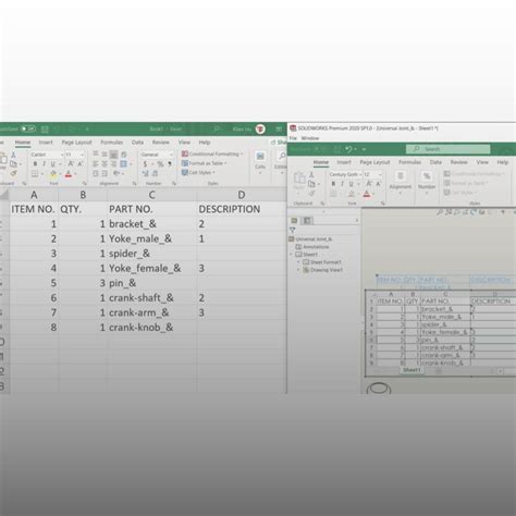How To Easily Connect Your BOM Table To Microsoft Excel