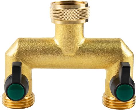 Lefiand Brass Garden 2 Way Hose Splitter Water Hose