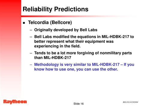 Ppt Reliability Predictions Powerpoint Presentation Free Download Id502793