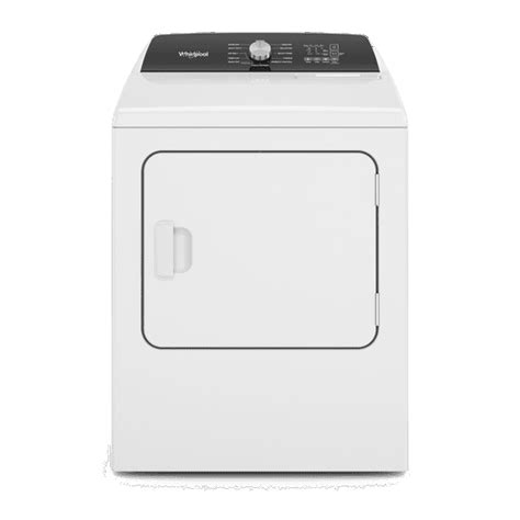Whirlpool Wed5050lw 70 Cu Ft Large Capacity Top Load Electric Dryer