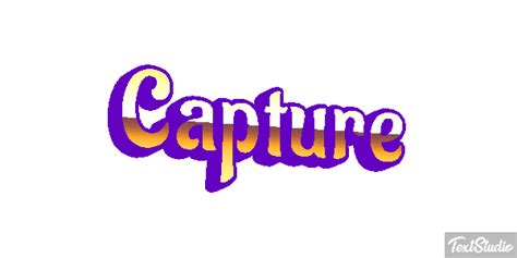 Capture Word Animated  Logo Designs