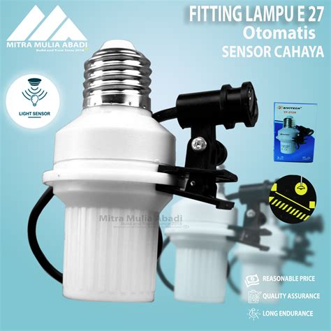 fitting lampu otomatis sensor cahaya model e27 lazada indonesia