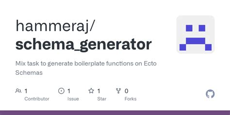 Github Hammerajschemagenerator Mix Task To Generate Boilerplate