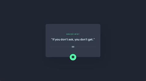Frontend Mentor Advice Generator App Html Css Javascript And Api Coding Challenge Solution