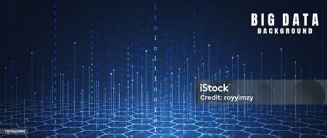 빅 데이터와 추상 기술 배경입니다 인터넷 연결 과학 및 기술 분석 개념 그래픽 디자인의 추상적 인 감각 벡터 일러스트 0명에