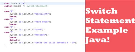 switch statement example java explain switch statement with example in java