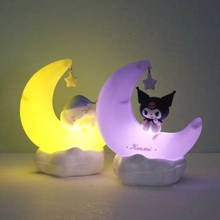 Sanrio Miniso Led Night Light Kuromi Cinnamoroll Rechargeable Level