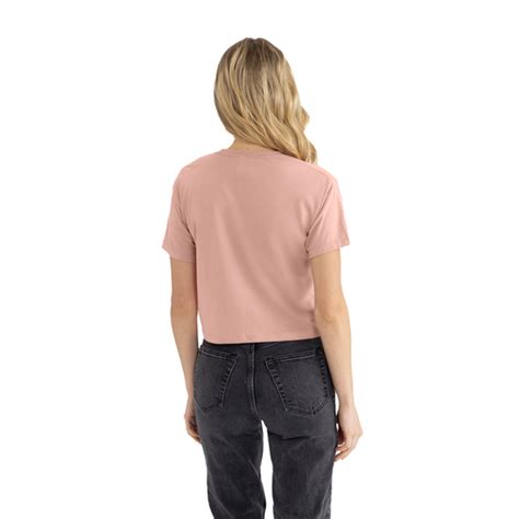 Womens Ideal Crop Tee Desert Pink 1580 Next Level Apparel