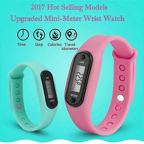 Step Count Activity Tracker Fitness Sport Watch Wrist Pedometer Lcd
