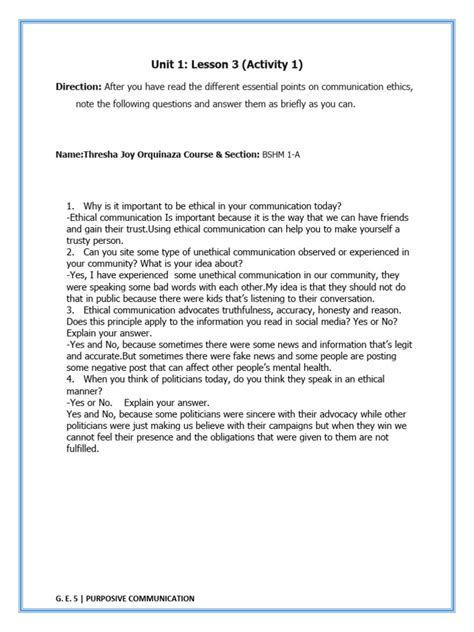 unit 1 lesson 3 activity 1 pdf