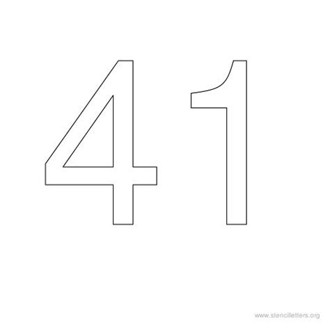 Free Printable Number Stencils 1 To 50 Print And Cut Out 50 Number