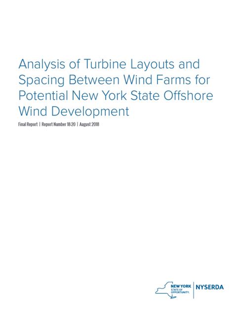 Analysis Potential Turbine Layouts Spacing Between Wind Farms Pdf Pdf