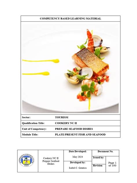 Seafood Dish Preparation Guide Pdf Cooking Cuisine