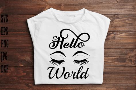 hello world svg typography design graphic by mofazzal · creative fabrica