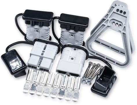 Micrl 4 Pcs 1 0 Gauge 175amp Battery Quick Connect Disconnect With Handle Jumper Cable Plug