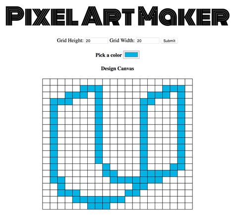Github Vlakshi Datawizard Pixel Art Maker Project A Web Application