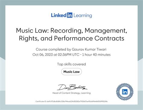 gaurav kumar tiwari on linkedin certificate of completion