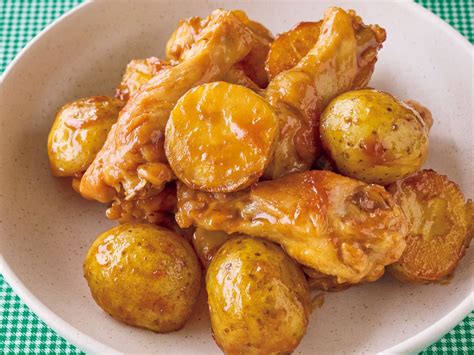 鶏手羽とじゃがいもの人気レシピ『鶏手羽元と新じゃがの照り煮』 オレンジページ ニュースデイリー オレンジページnet