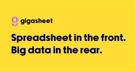 Gigasheet Teams Collaborative Big Data Spreadsheets