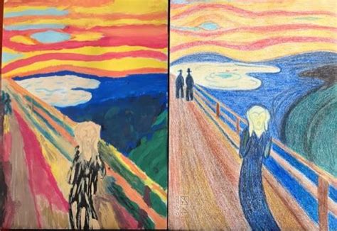 Paesaggio Con Colori Caldi E Colori Freddi