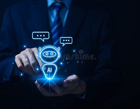 Intelligent Digital Chatbot Chat Assistant Robots Of Customers Access