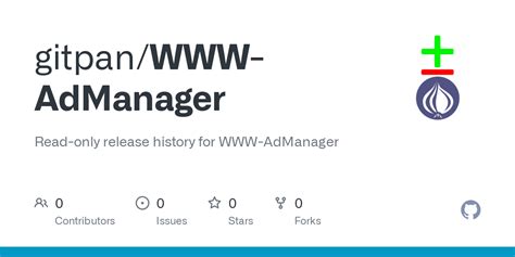 github gitpan admanager read only release history for admanager