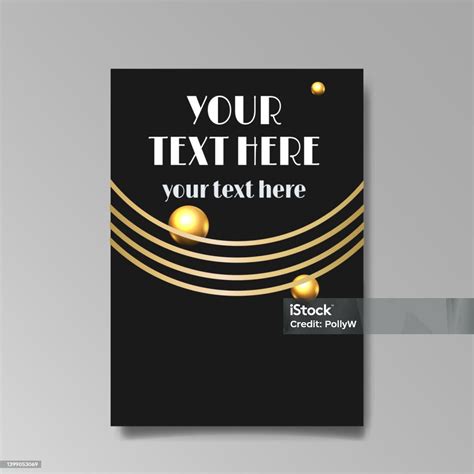 아르 데코 A4 페이지 템플릿 웹 및 인쇄를위한 복고풍 스타일 도시 및 황금 선이있는 조명 패턴 메뉴 또는 전단지를위한 현대적인 디자인 1920년에 대한 스톡 벡터 아트 및