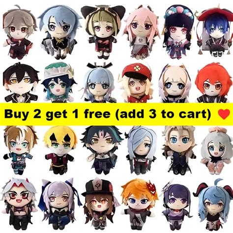 Genshin Impact Plushies Toy Scaramouche Anime Gorou Thoma Yae Miko