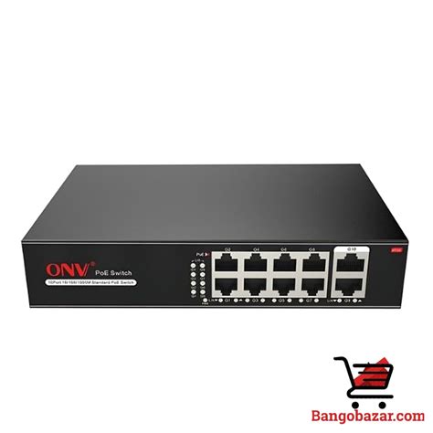 Onv H3108pfs 10 Ports Full Gigabit Poe Switch