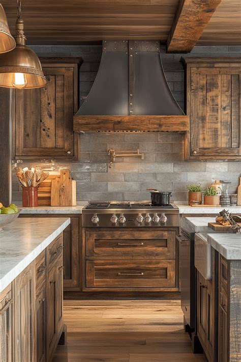 29 Rustic Wood Kitchen Cabinets That Celebrate Natures Beauty And