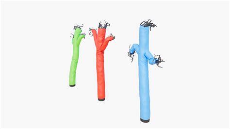 3d Animated Wind Dancers Trio Blue Green And Red Turbosquid 2217719