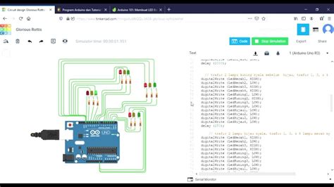 Lampu Merah Dengan 4 Jalur Menggunakan Arduino Youtube