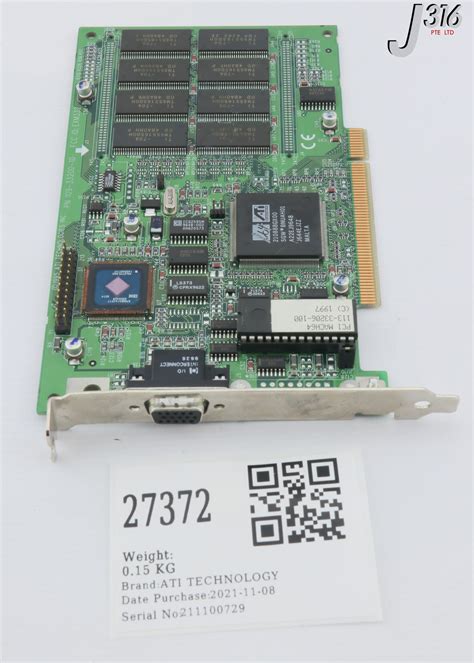 27372 ATI TECHNOLOGY PCB PCI MACH64 VIDEO CARD FCC ID EXM332 1023322910 109 33200 10