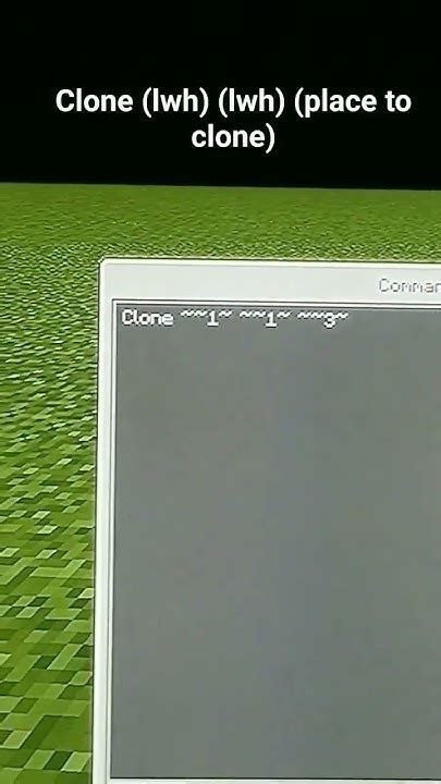 Hoe To Use Minecraft Clone Command Howto Bedrock Minecraft Tutorial