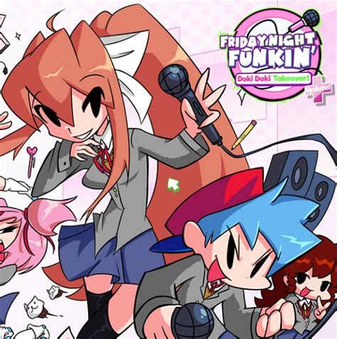 Fnf Doki Doki Takeover Plus Online Fnf Game Play At Y Freegames