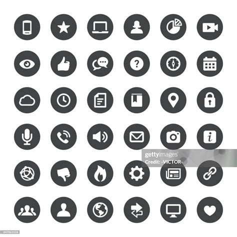 Social Media Icons Vector Black