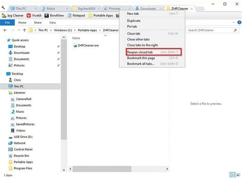 A Context Menu Option To Reopen The Last File Explorer Window Windows Forums