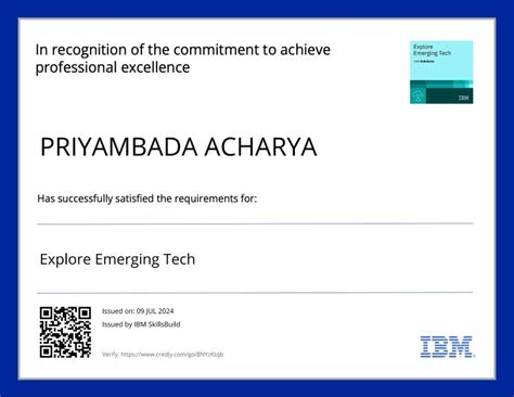 Priyambada Acharya On Linkedin Emergingtech Ibm Lifelonglearning Innovation