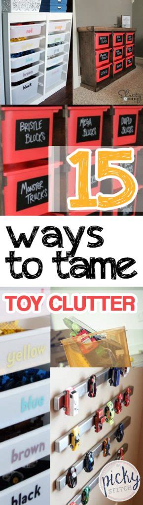 Ways To Tame Toy Clutter Picky Stitch