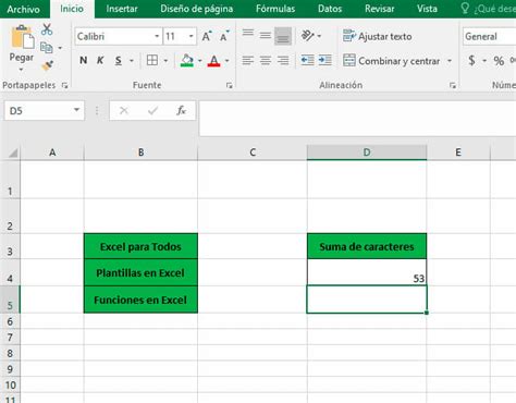 Contar Caracteres En Excel Excel Para Todos