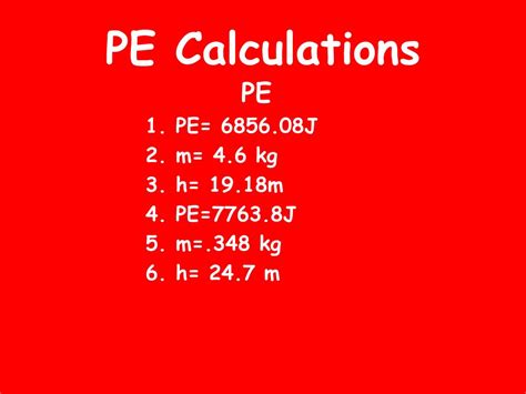 PPT PE KE And TE DiAGRAMS And How To Calculate Kinetic Energy PowerPoint Presentation ID