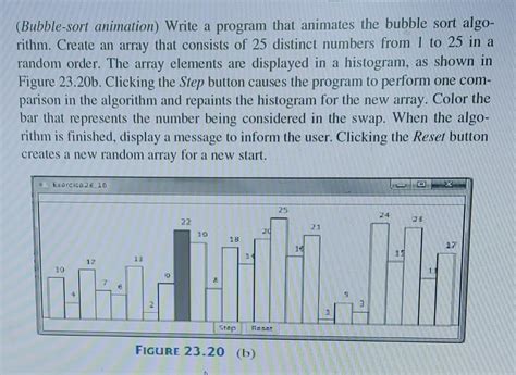 Solved Bubble Sort Animation Write A Program That Animates