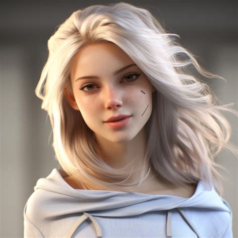 Premium Ai Image A Beautiful Young Woman With Long Blonde Hair