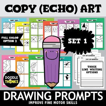 Copy Echo Art Drawing Exercises Set 1 By Doodle Thinks Tpt